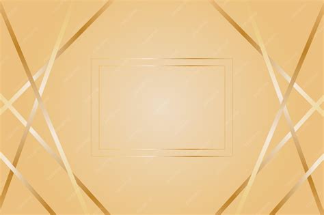 가장자리에 사선이 있고 중앙에 프레임이 있는 골든 그라데이션 배경 텍스트 배경 프리미엄 벡터