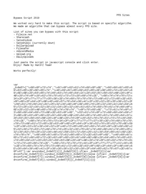 Ppd Sites Bypass Script By Ucupsz21 Pdf Orthography Typographical