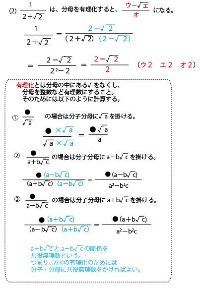 2016年度第1回高認試験数学第1問因数分解無理数の有理化必要条件と十分条件問題解答解説 船橋市議会議員 朝倉幹晴公式サイト