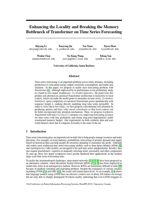 Enhancing The Locality And Breaking The Memory Bottleneck Of Transformer On Time Series