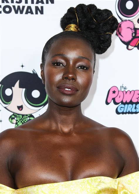 Anna Diop Flaunts Her Great Cleavage At The Christian Cowan X Powerpuff Girls Runway Show 4