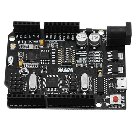 Uno Wifi R3 Atmega328p Esp8266 32mb De Memória Usb Ttl Ch340g Geekcreit Para Arduino