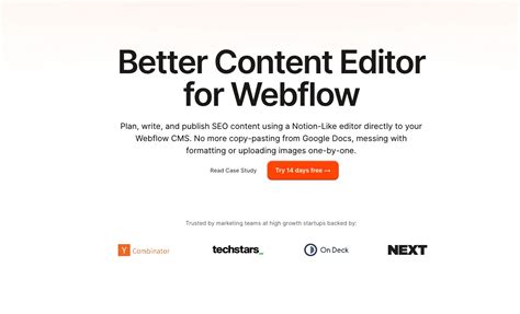 Notion Like Content Editor For Webflow Cms State Of Flow