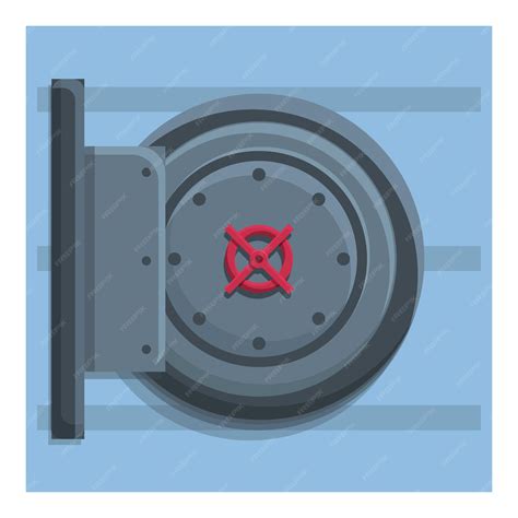 Premium Vector Deposit Round Safe Icon Cartoon Of Deposit Round Safe