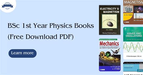 Bsc 1st Year Physics Books Free Download [2025 Pdf]
