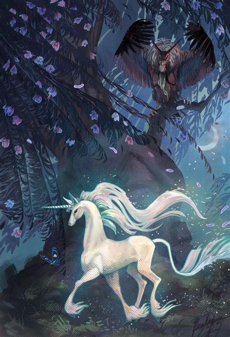 The Last Unicorn Fan Art Print Etsy