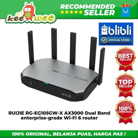 Jual Ruijie Rg Eg105gw X Ax3000 Dual Band Enterprise Grade Wi Fi 6 Router Di Seller Keewee Store