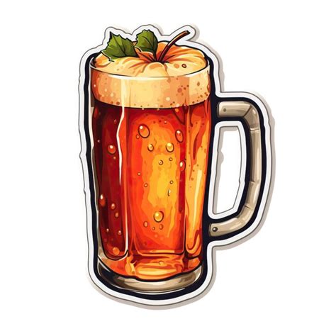 Premium Vector Sticker Vector Logo Cider Vector White Background Isola