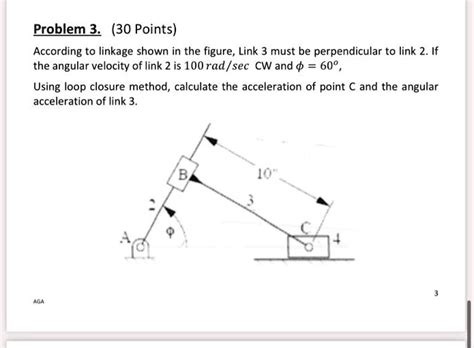 According To The Linkage Shown In The Figure Link 3 Must Be Perpendicular To Link 2 If The