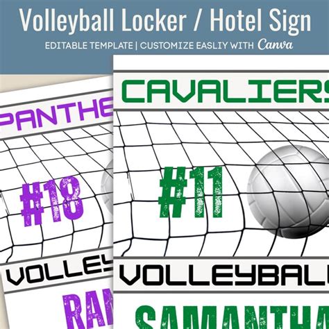 Volleyball Locker Room Decorations Etsy