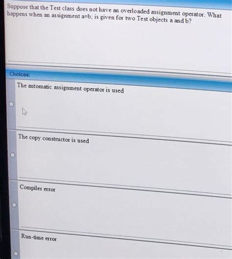 Solved Suppose That The Test Class Does Not Have An