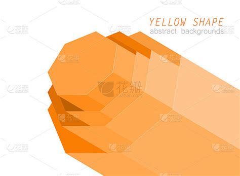 黄色六角形状