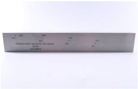 UT Test Block NavShip Phased Array Stainless Steel Calibration Block Holes Type