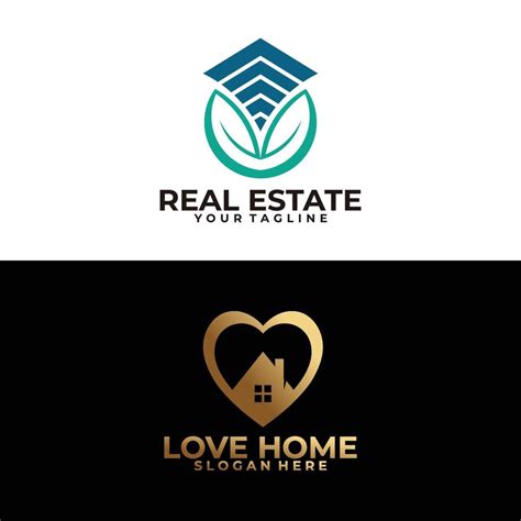 Real Estate Logo Set Icon Vector 16529010 Vector Art At Vecteezy
