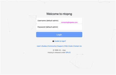 How To Install Ntopng On Ubuntu Or Debian Linux ComputingForGeeks