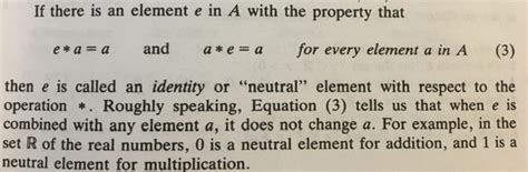 Abstract Algebra Can There Be Identity Like Mappings That Do Not Involve The Identity