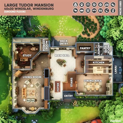 Unique Open Floor Plans Sims 4