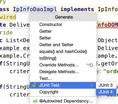 idea 自动生成 Junit单元测试插件Junit Generator 小烽 博客园