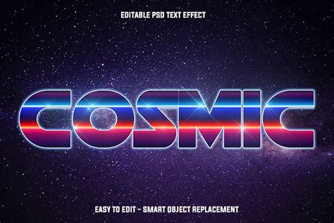 Cosmic Text Effect