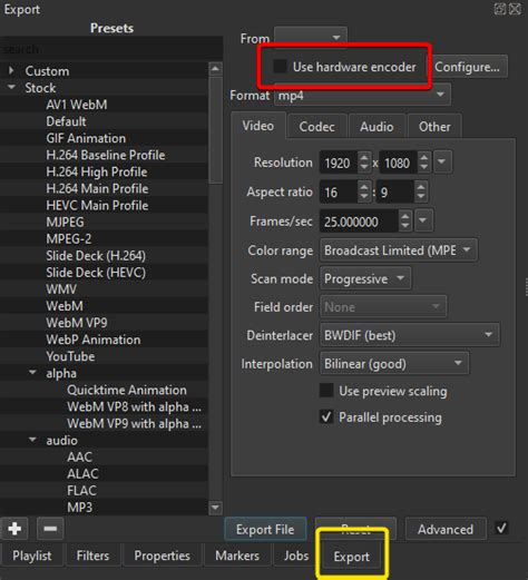 Problems With Export A Video From Shotcut Help How To Shotcut Forum