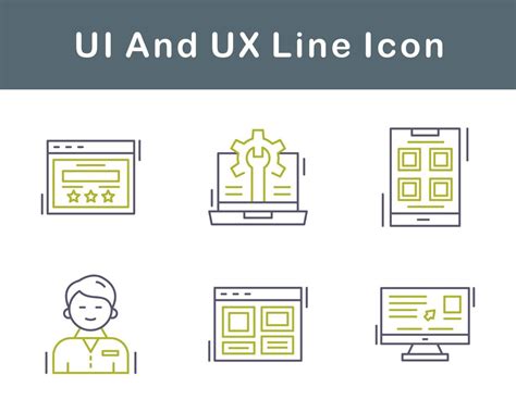 Ui And Ux Vector Icon Set 20708387 Vector Art At Vecteezy