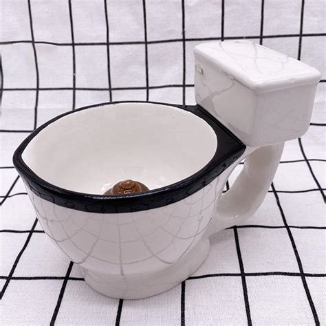 Купити Кружки у формі туалету на 300 мл Новинка Подарункова чашка Кружка з керамічного