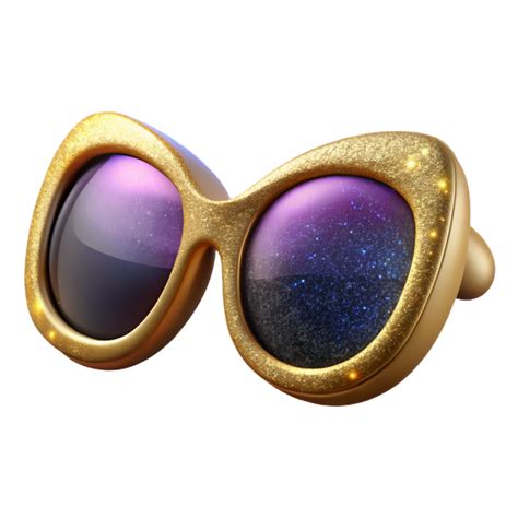 Magnificent Artistic Vintage Sunglasses Side View Cutout Detailed