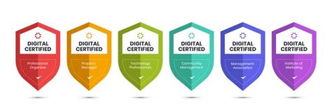 Certification Badge Design Shield Shape Royalty Free Vector