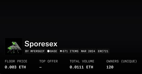 Sporesex Collection Opensea