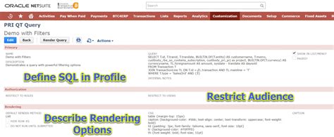 Render Netsuite Sql Queries Like Saved Searches