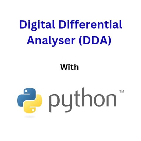 DDA Algorithm How To Draw A Smooth Line Using Python PL Packages