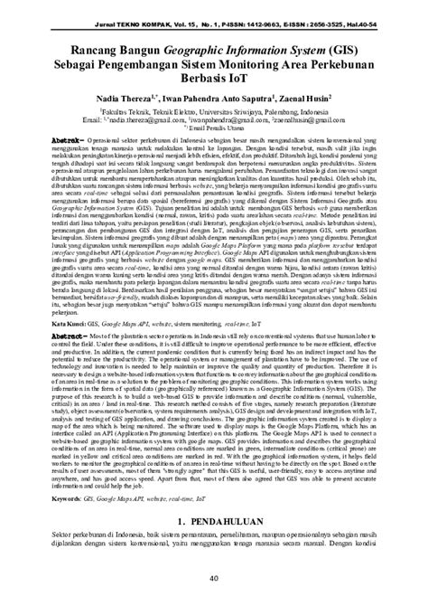 Pdf Rancang Bangun Geographic Information System Gis Sebagai Pengembangan Sistem Monitoring