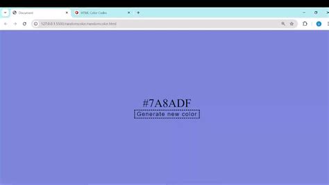 Generate Random Color Project With Html Css Javascript Umaima Khan Posted On The Topic