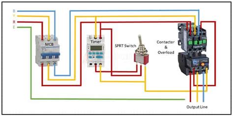 How To Connect Timer And Contactor Electrician Idea