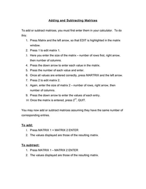 Matrix Addition Lesson Plans And Worksheets Lesson Planet Worksheets