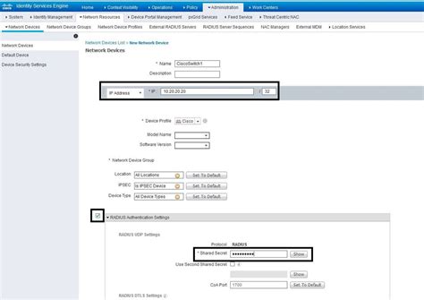 Use Radius For Device Administration With Ise Cisco