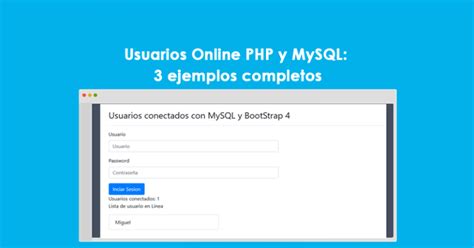 Usuarios Online PHP Y MySQL Ejemplos Completos BaulPHP
