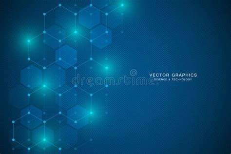 Molecular Structure Background Abstract Background With Molecule Dna Geometric Shape With
