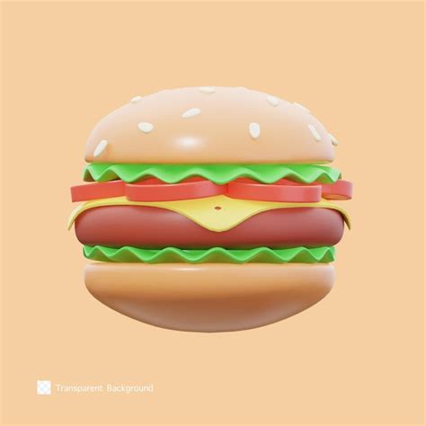 Premium Psd Hamburger Icon 3d Rendering Illustration