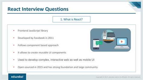 React Interview Questions And Answers React Tutorial React Redux Online Training Edureka Ppt
