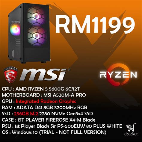 FULL SET BUDGET GAMING PC PACKAGE CUSTOM PC RYZEN NVIDIA RTX GTX CPU PUBG GTAV DESKTOP