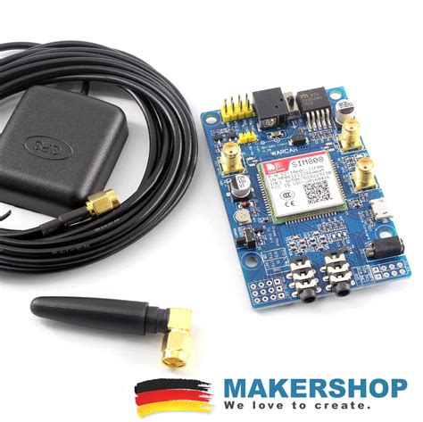 Sim808 Gsm Modul Development Board Makershopde