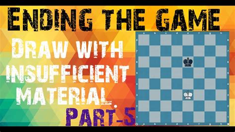 Ending The Game Draw With Insufficient Material Chess Strategy Chess Tutorials Speed