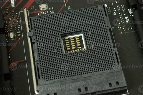 CPU Socket On Motherboard Close Up Stock Photo At Vecteezy