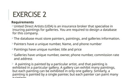 Entity Relationship Diagram Exercisespptx