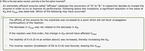 Tricky Enzyme Kinetics Question Explain Pls R Mcat