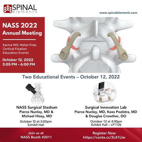 Spinal Elements On Linkedin Spinalelements Nass Nass22 Nass2022
