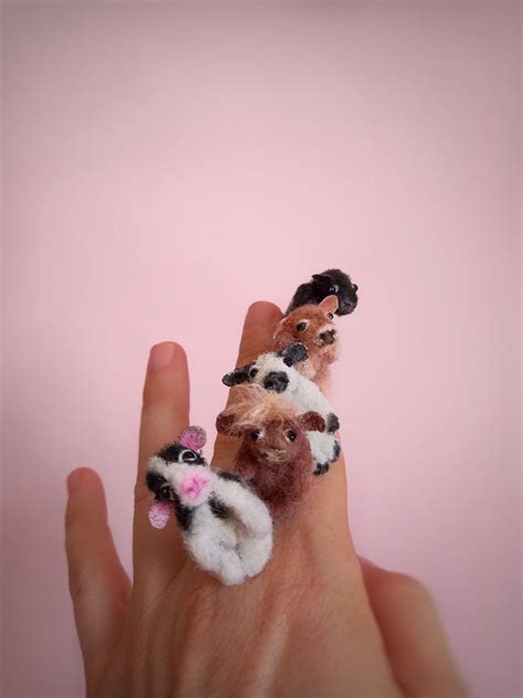 Mini Cow Obscurely Small Cow Miniature Cow 0 7 Inches Etsy