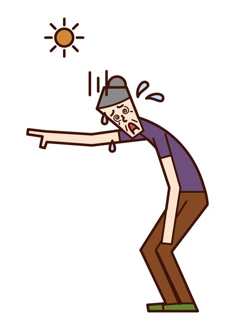 열사병의 그림 무료 일러스트 소재집 Kukukeke