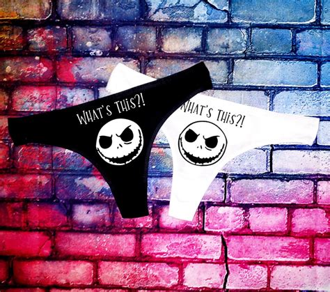 NBC Jack Skellington What S This Funny Suggestive Spooky Halloween Sexy Thong Panties Lingerie